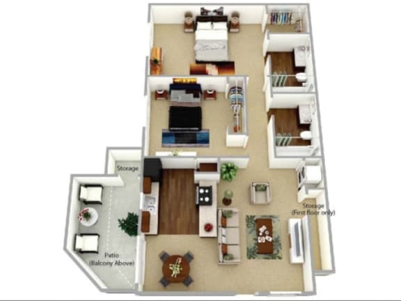 Waterleaf Floor Plans | 1 and 2 Bedroom Apartments in Vista, CA